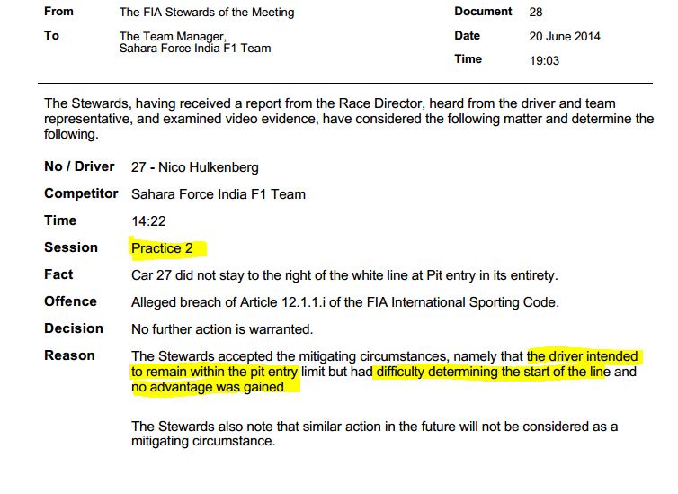 #TechF1 Treasures- The #F1 Race Weekend in Official FIA Documents # ...